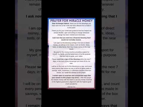 PRAYER FOR MIRACLE MONEY | INSTANT MONEY MIRACLE