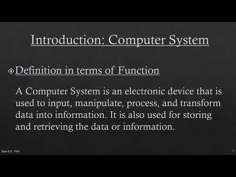 Definition of Computer Systems