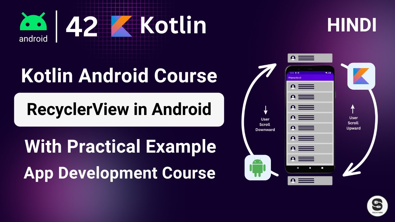 Recycler View in Android Studio using Kotlin | Android Recycler View Tutorial 2026 | Android Course