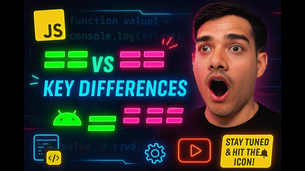 Binding with == vs === in JavaScript: Key Differences Explained #android #coding