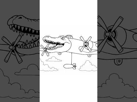 How to draw Bombardiro Crocodillo #italianbrainrot #drawing #shorts