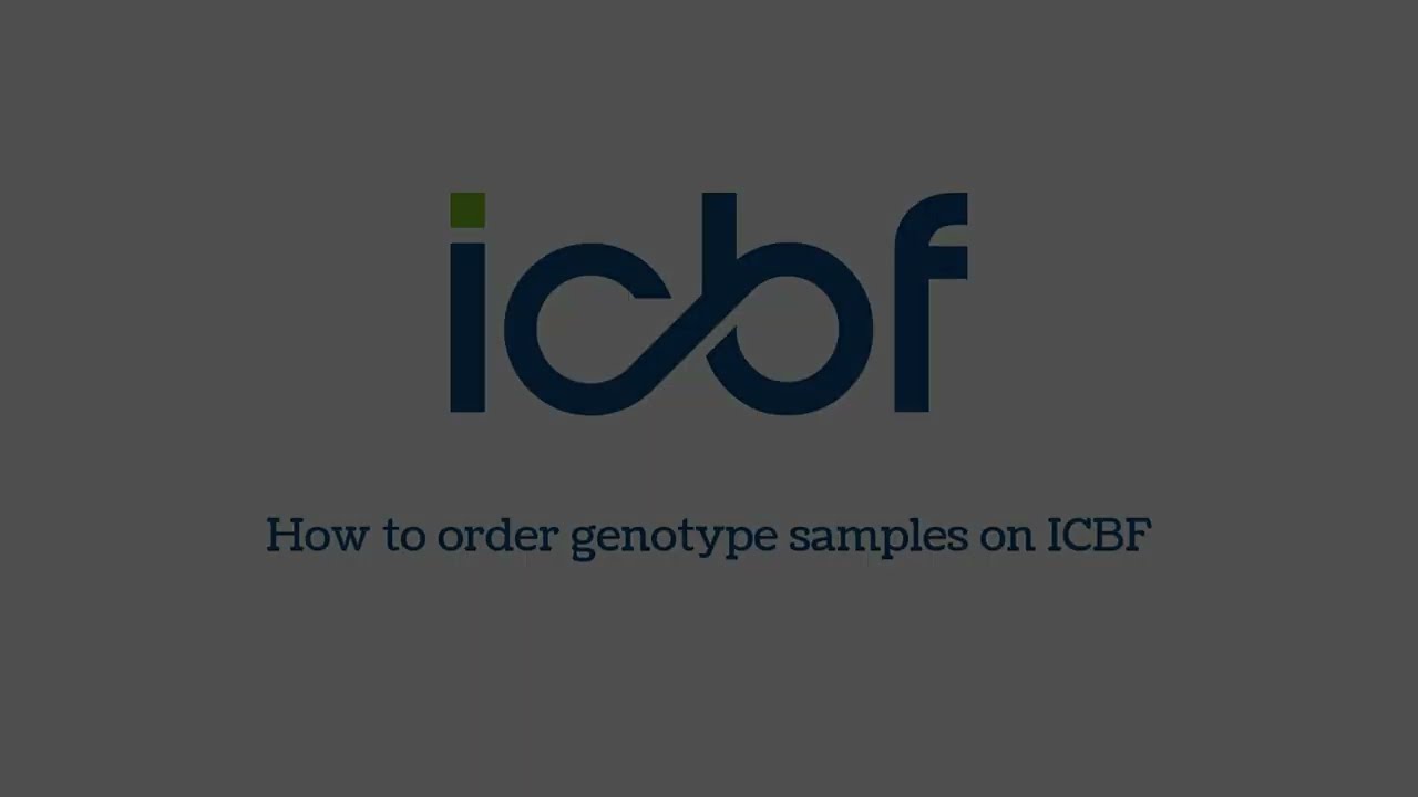 How to order genotype samples on ICBF