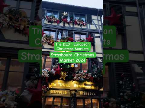 1 of THE BEST Christmas Markets in Europe?! Strasbourg, France 2024 🎄 #strasbourg #christmasmarket