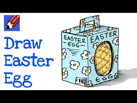 How to Draw an Easter Egg in a Box Real Easy – Step by Step ...