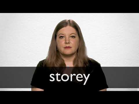How to pronounce STOREY in British English