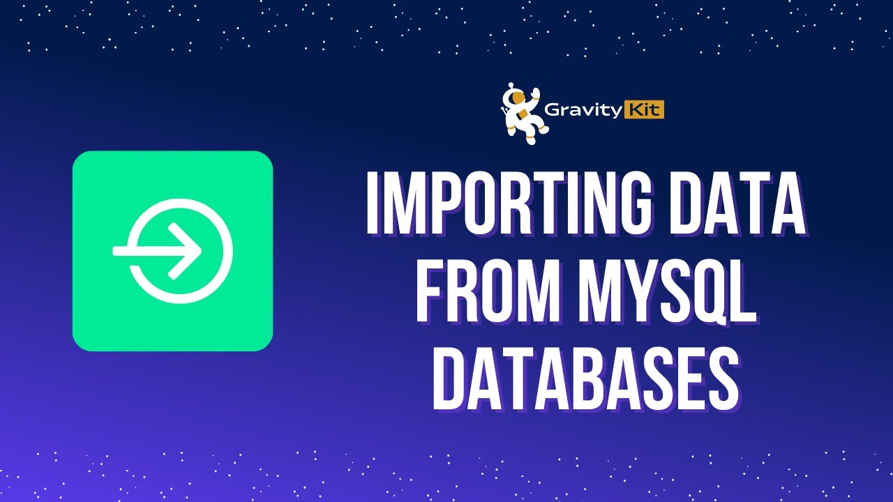 How to import data to Gravity Forms from a MySQL database
