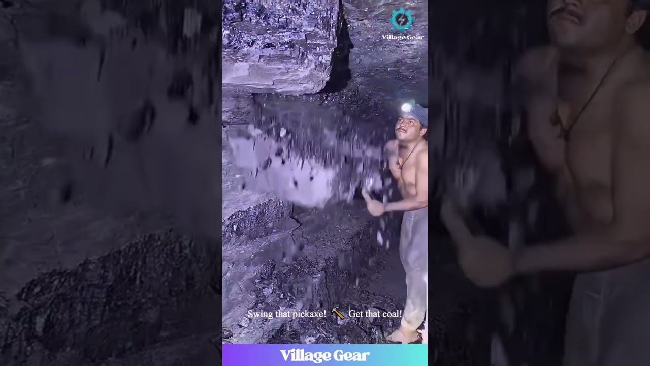 This Coal Mining is INTENSE! ⛏️ Real Life Minecraft IRL! #coalmine #mininglife #hardcore  #work