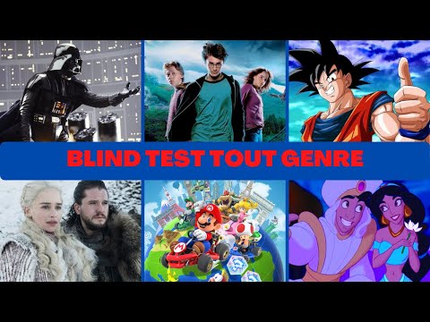 Blind test tout genre 100 Extraits (Film, série, jeu vidéo, animé, réplique de film, dessin animé)