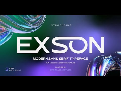 Exson: A Modern Sans Serif Typeface for Bold Designs