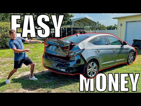 Flipping CHEAP Wrecked Cars Off Facebook Marketplace