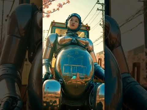 Dystopian future or is it the past? Gigantic pregnant Robot #movie #scifi