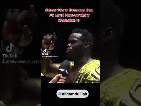 Oumar kane becomes One FC MMA Heavyweight champion