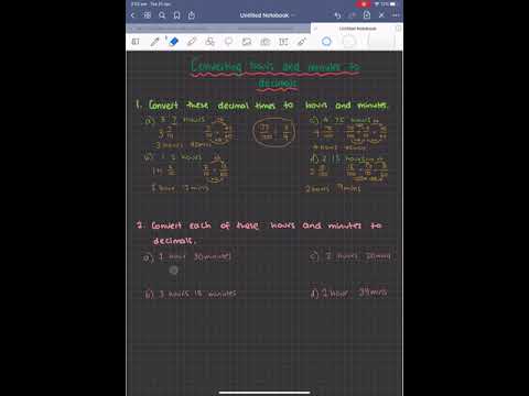 Converting hours and minutes to decimals
