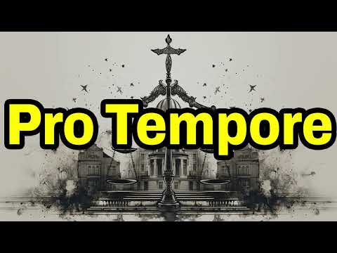 Pro Tempore Pronunciation | How To Say Pro Tempore | Pro Tempore Meaning