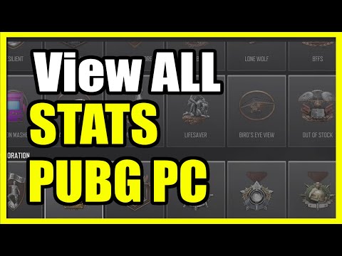 How to See your STATS & Match history on PUBG PC (Easy Tutorial)
