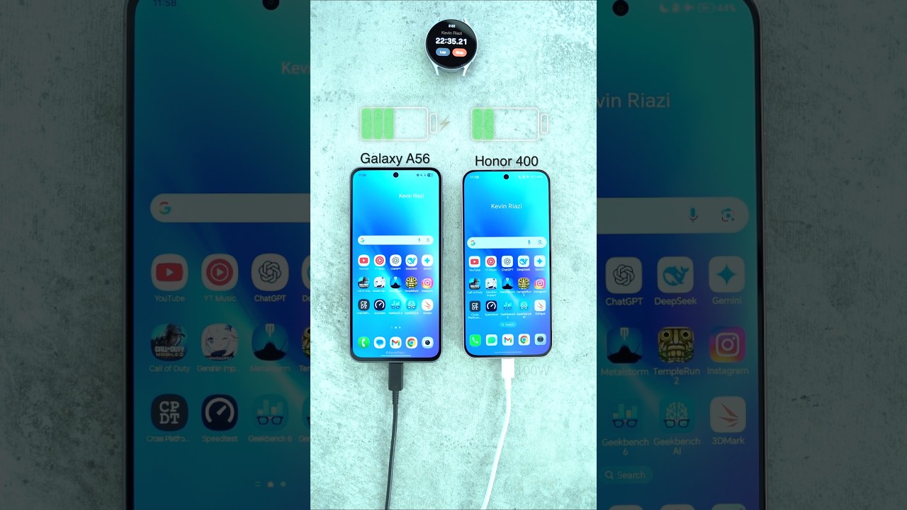 Galaxy A56 vs Honor 400 Charging Test! 🪫🔋
