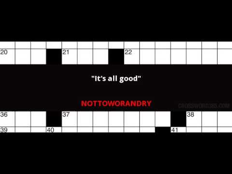 New York Times Crossword Solutions, September 4th 2016