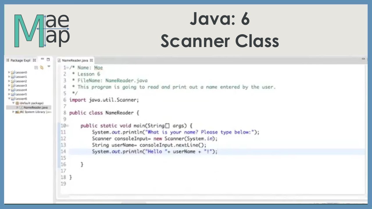 Java: 6 Scanner Class