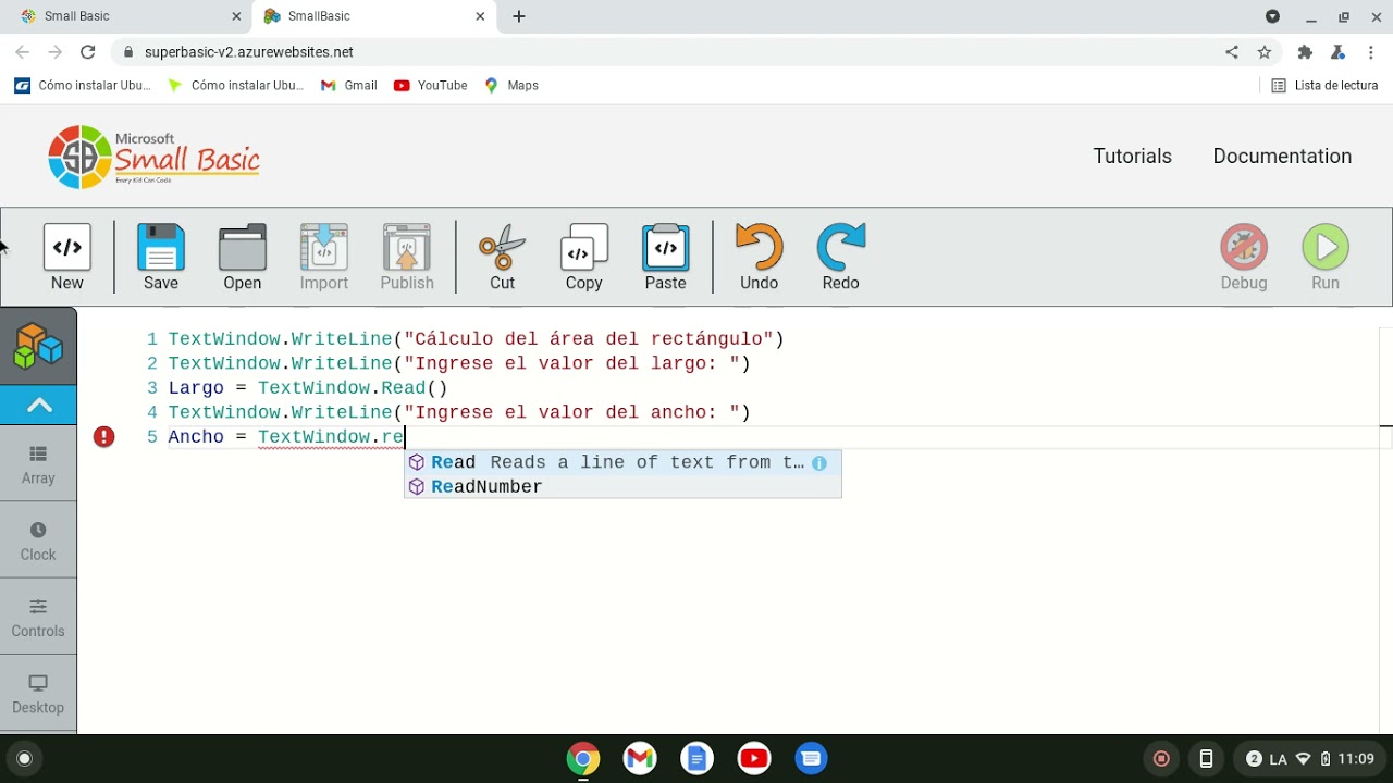 Tutorial de Small Basic - Más sobre variables
