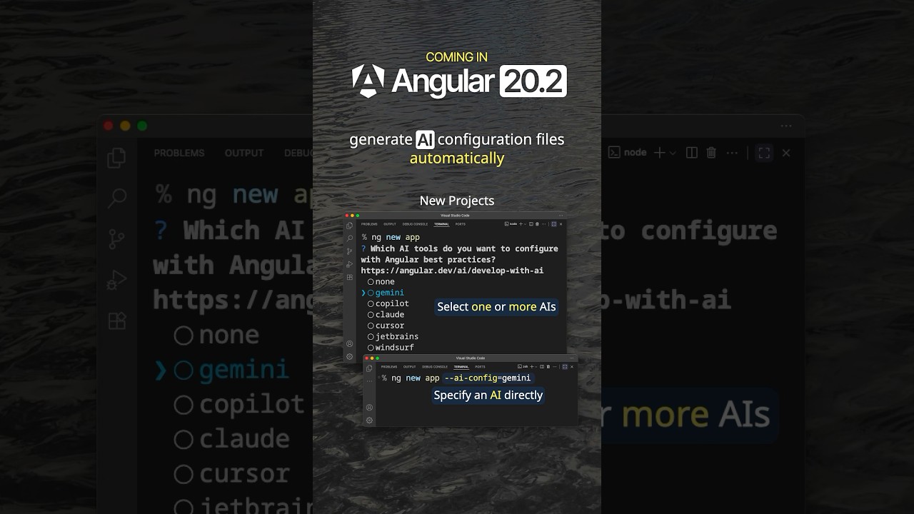 Angular 20.2: generate AI configurations automatically #angular #angular20