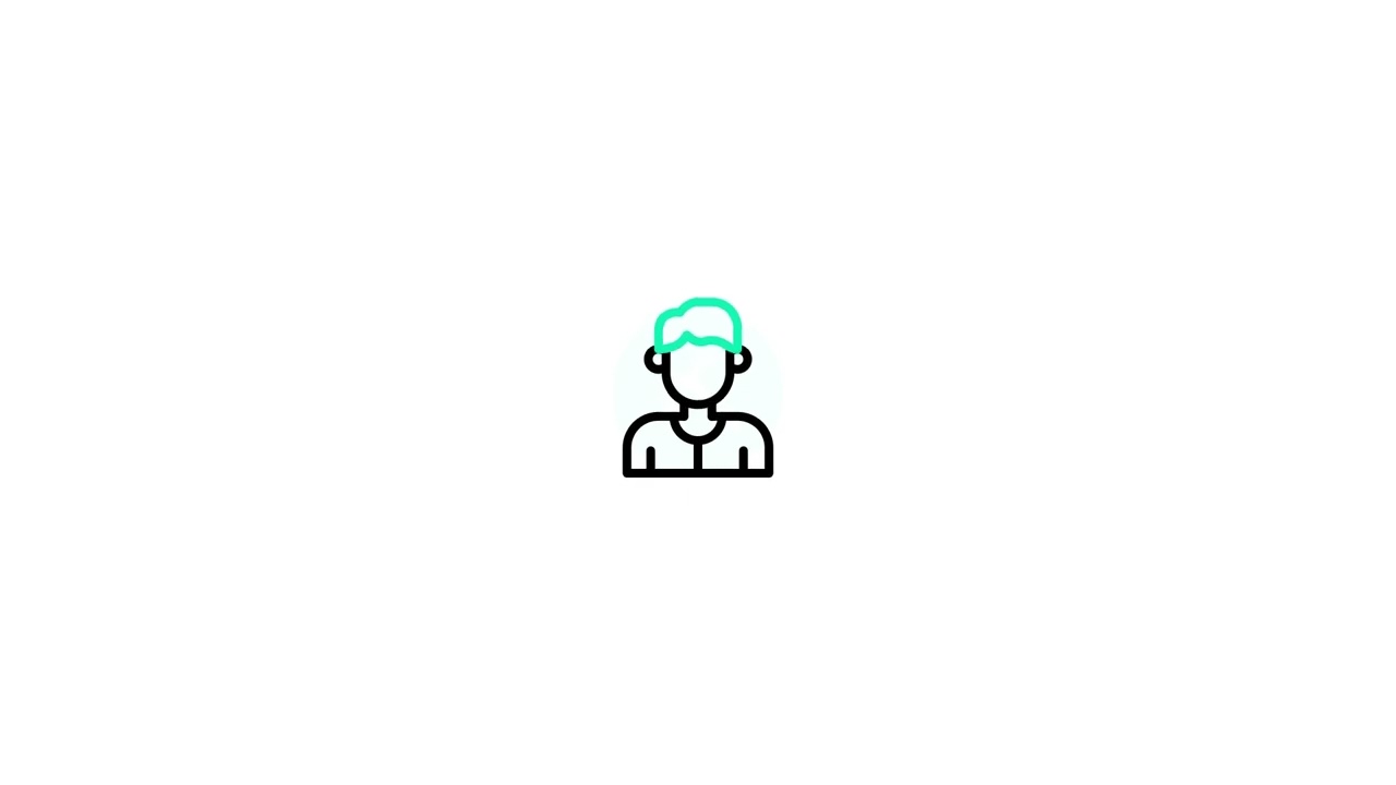 Person icon Lottie JSON animation
