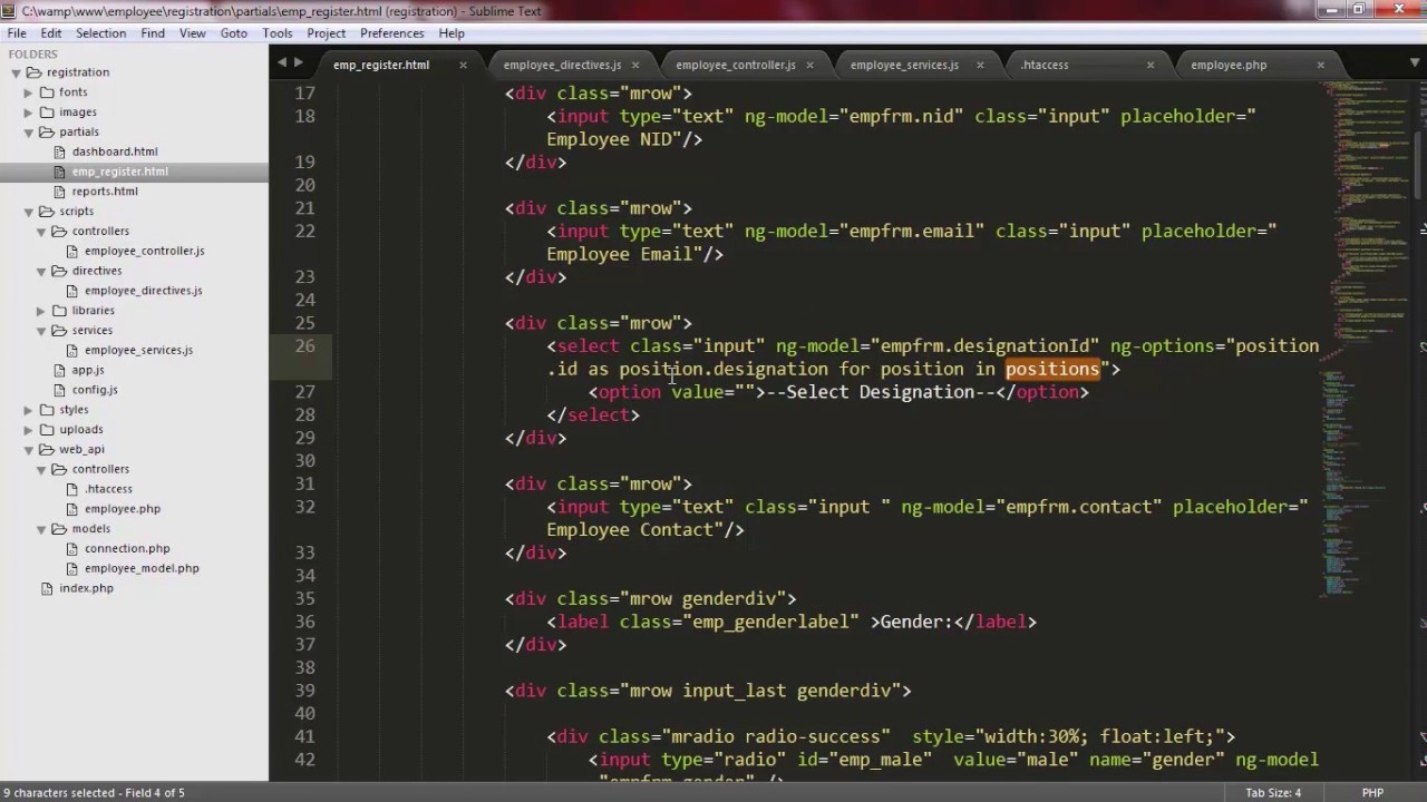 4  - AngularJS -- Submit Multipart form data  Part 4 (Single File Upload)