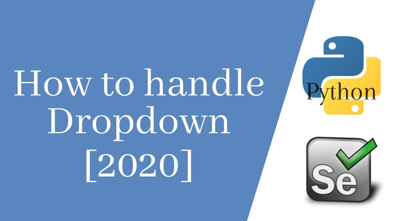 Selenium with Python Tutorial 10 - working with Dropdown