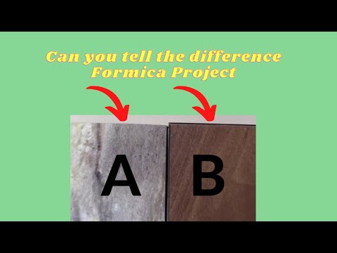 Should you glue down the top or the sides first when working with Formica Laminate