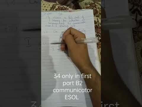 Why i got 34 only in language cert ESOL B2 communicator speaking module Part 1