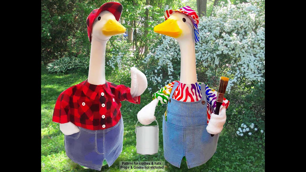 Goose Clothes Pattern For Gander Outfits and PoseAble Wings.