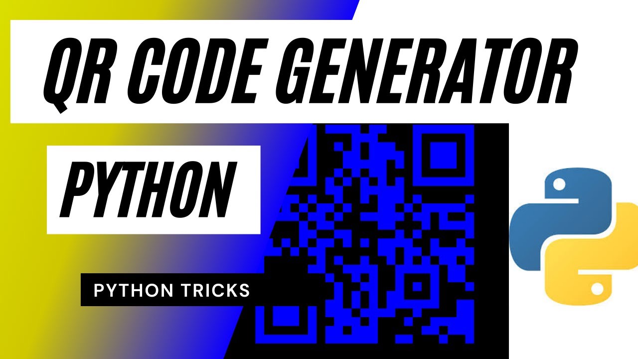 QR Code In 3 lines of Python Code | Generate and Access QR Code Easily Using Python