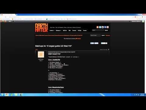 Server Selection, Considerations, Advice #1 - Star Wars the Old Republic(SWTOR)