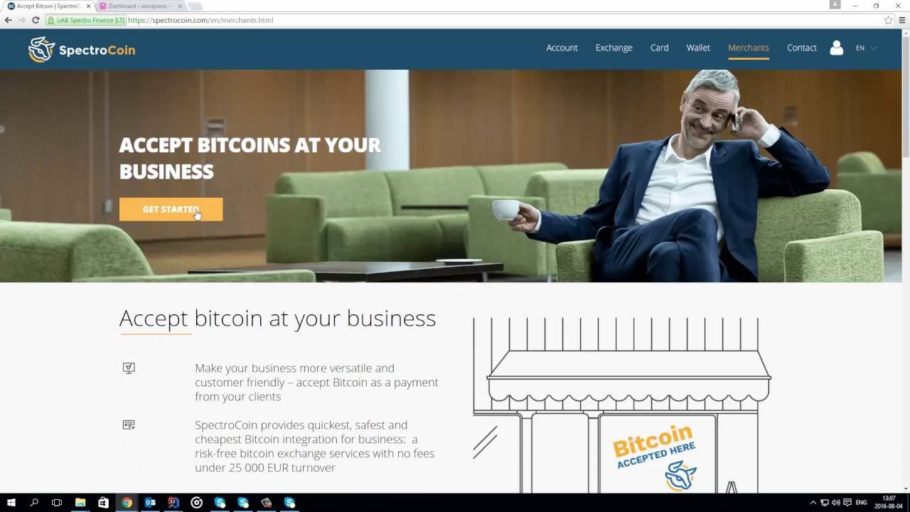 WooCommerce WordPress Bitcoin Payment Gateway Plugin from SpectroCoin