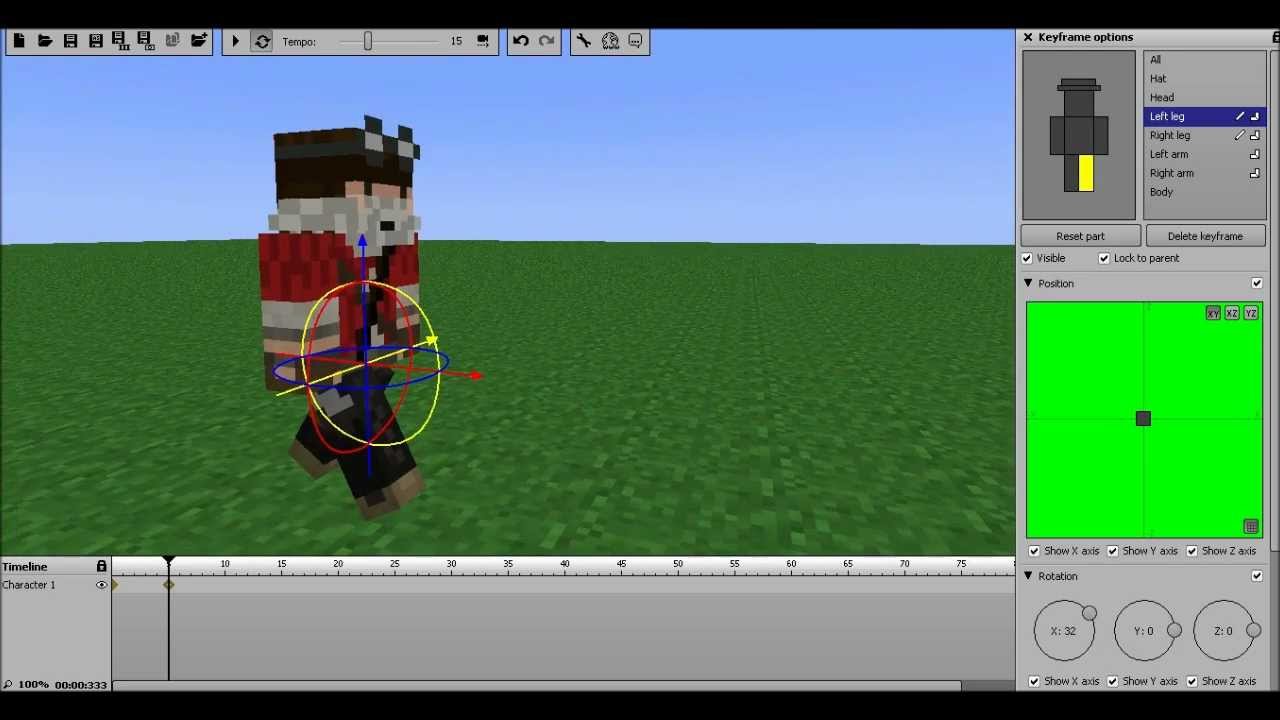 Mine-Imator tutorial episode 2-Basic movements,Objects, and blocks