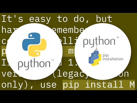 How to install Python MySQLdb module using pip?