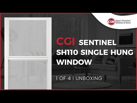 1 of 4 - CGI Sentinel SH110 Single Hung Window - Unboxing
