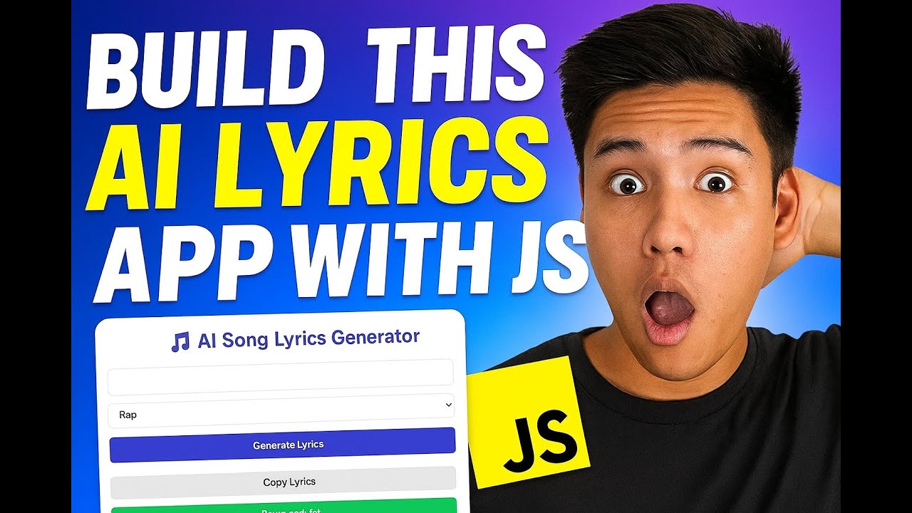 Build an AI Song Lyrics Generator with JavaScript & Cohere API | Full Tutorial for Beginners (2025)