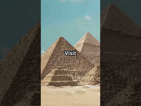 Model of Great Pyramid of Cheops in Egypt made of stone just like the ancient builders