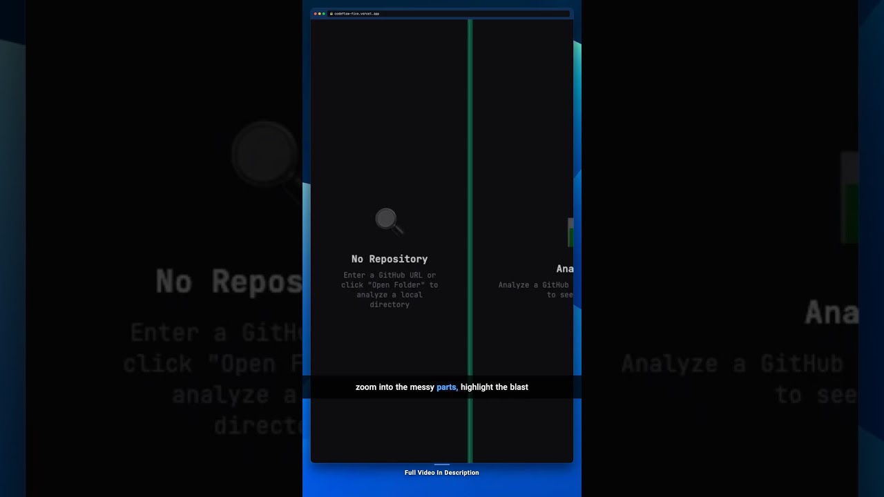 CodeFlow: Paste Any GitHub URL, See the Architecture in Seconds #Shorts