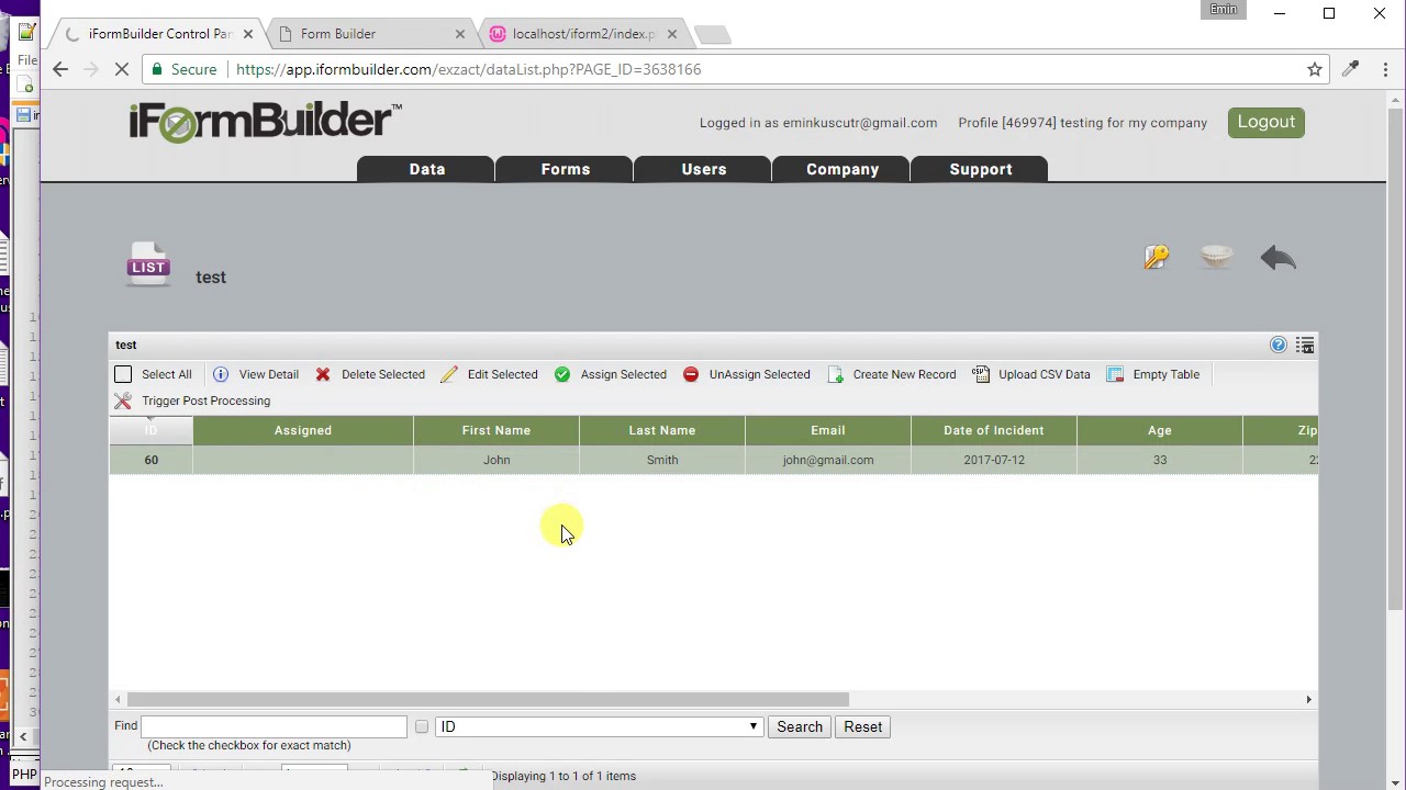 iformbuilder API PHP