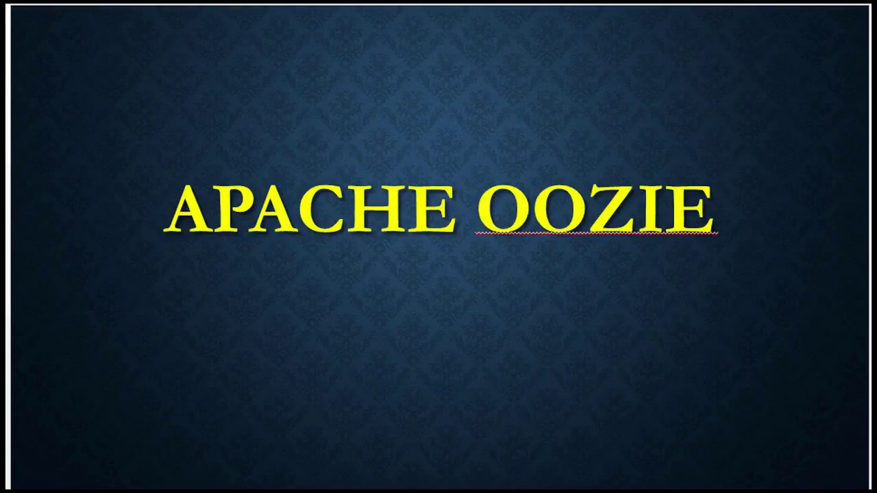 Apache Oozie Hadoop Ecosystem Tool