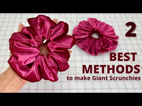 How to make a giant scrunchie. Best Methods to make Extra Large scrunchies