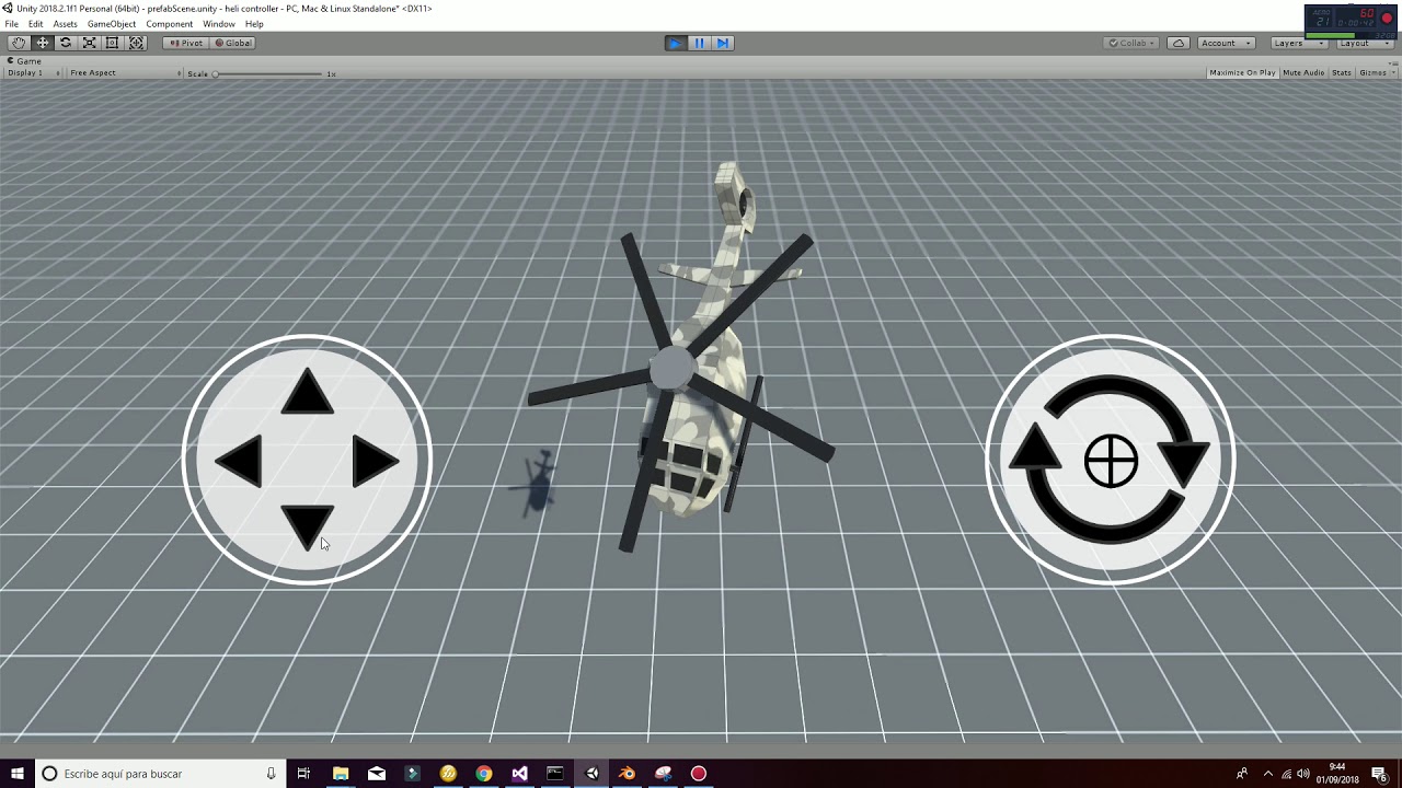 Helicopter controller Android unity3D asset store