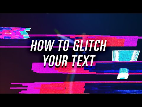 TUTORIAL Glitch Your Text