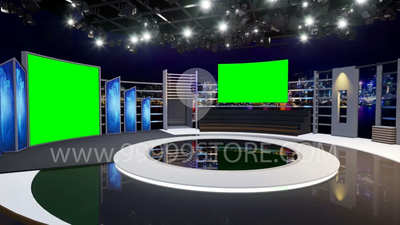 Virtual Set Green Screen 4K - Gameshow 01