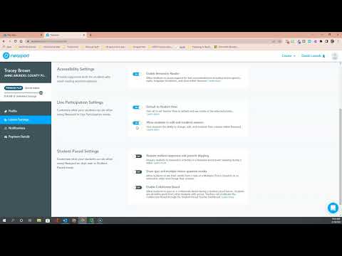 Nearpod Lesson Settings