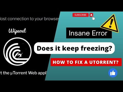 μTorrent (utorrent) web error with quick fix solution || μTorrentweb || Zestful Aura Telugu