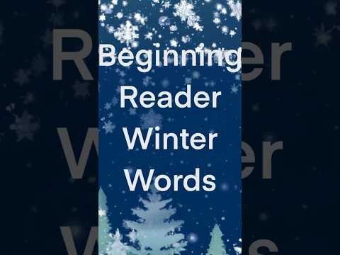 Beginning Reader Winter Words