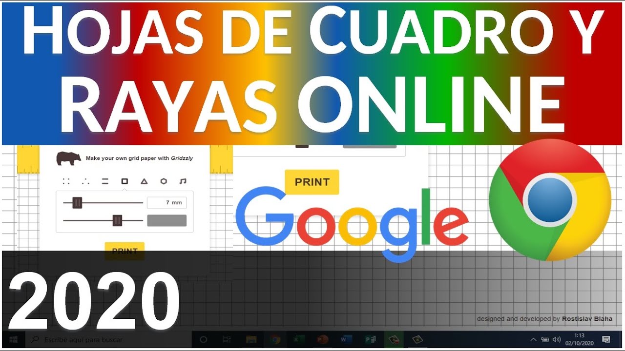 Hojas de Cuadro Y Rayas Online