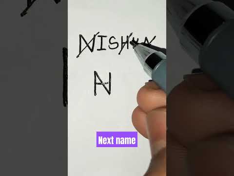 # NISHKA name logo # Design # Next name #shorts # By Rajbir